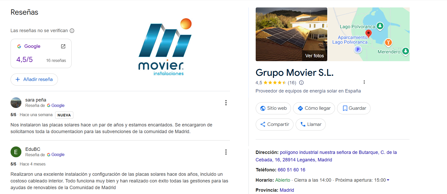 Movier Instalaciones, aplaudido por la crítica | Movier